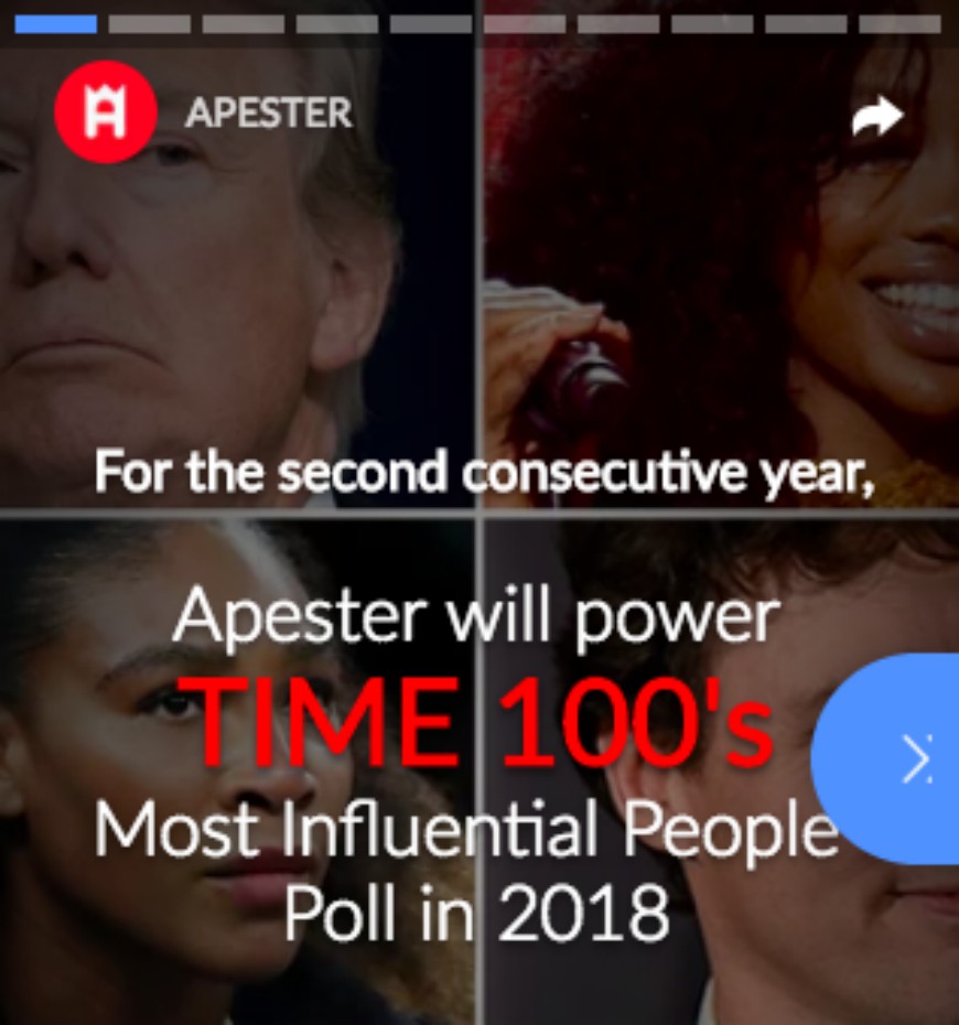TIME העלה את סקר 100 המשפיעים השנתי - באמצעות Apester - אייס