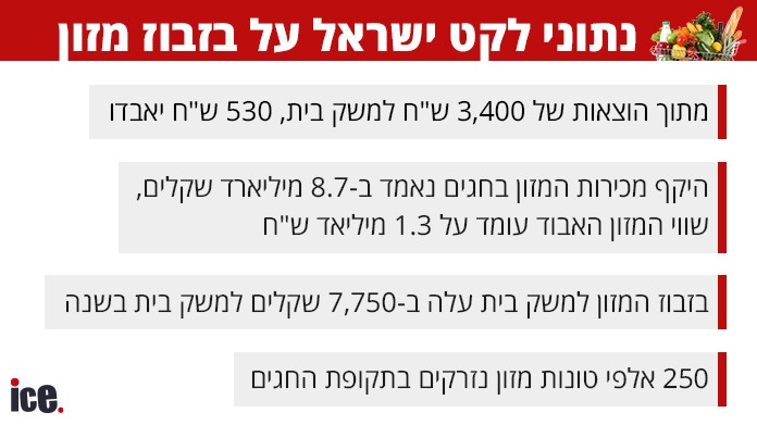 זורקים אוכל? זה הסכום שתבזבזו בחגים על אובדן מזון - אייס
